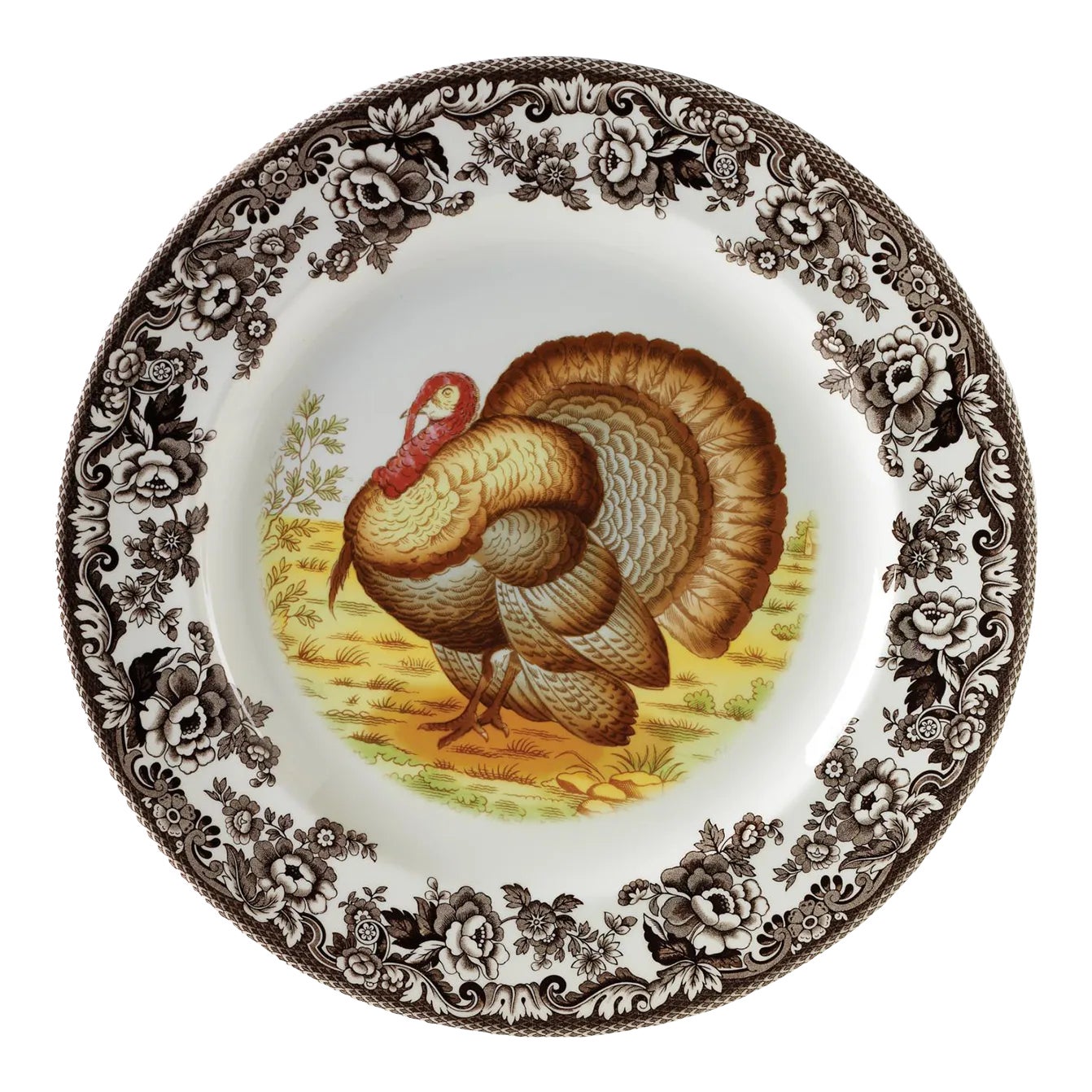 Spode Woodland Round Platter 12", Turkey | Chairish