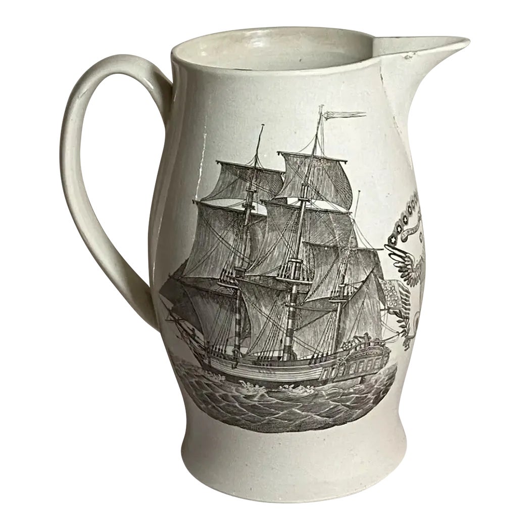Early 19th Century Staffordshire Creamware Liverpool Pitcher With ...