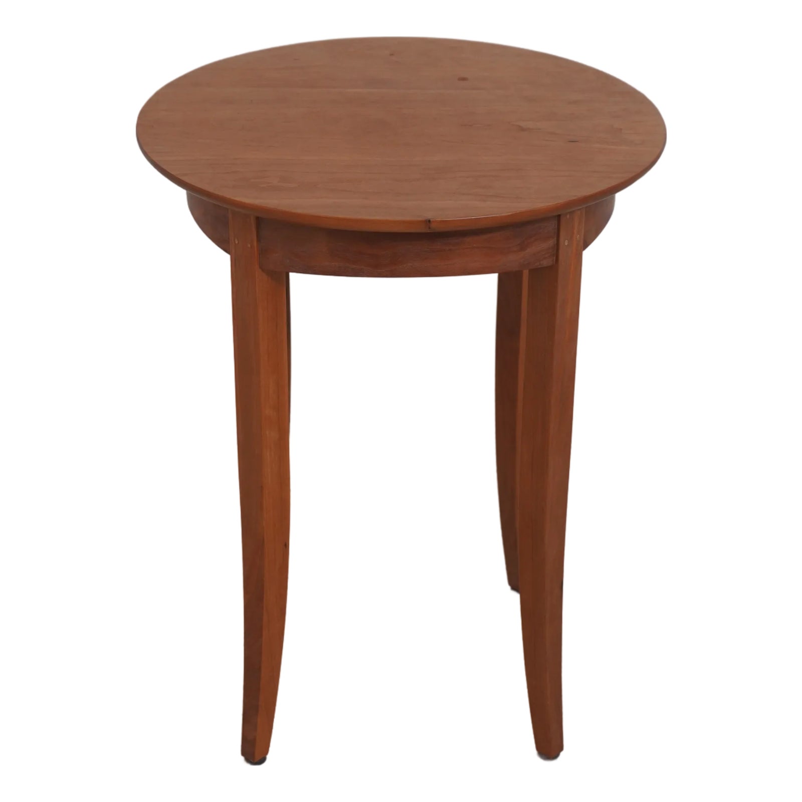 Thomas Moser Round Cherry Small Occasional End Table | Chairish