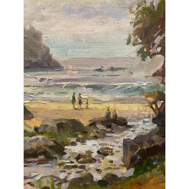 Framed Oil on Canvas "Trinidad Bay - Eureka" Beach Scene, Jeff ...