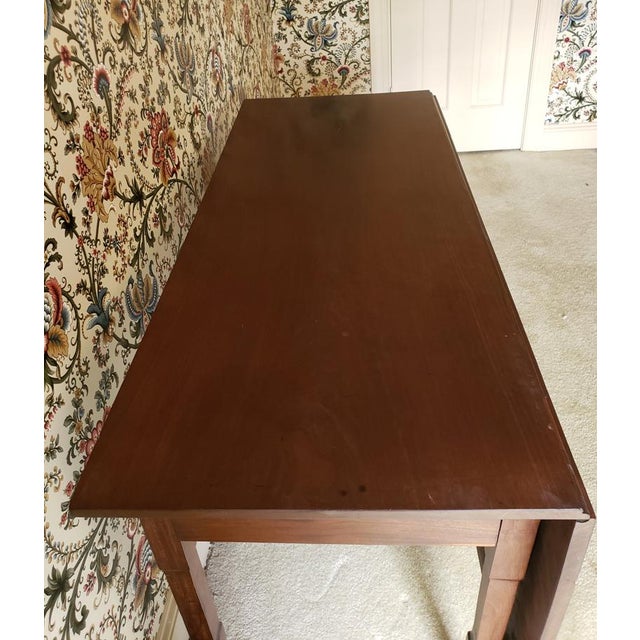 19th Century Antique American Federal Single Drop Leaf Breakfast Table ...