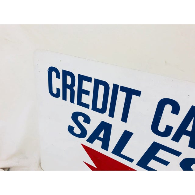 Vintage Metal Hanging Sign | Chairish