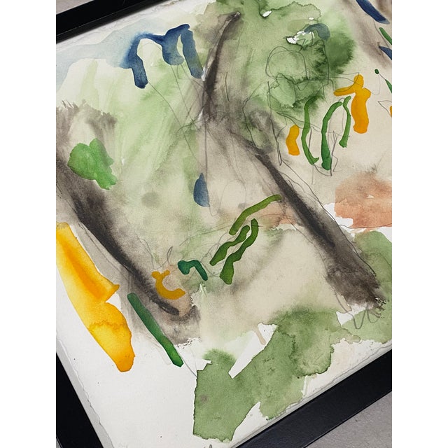Jack Roth "Firenzie" Original Abstract Watercolor C.1981 | Chairish