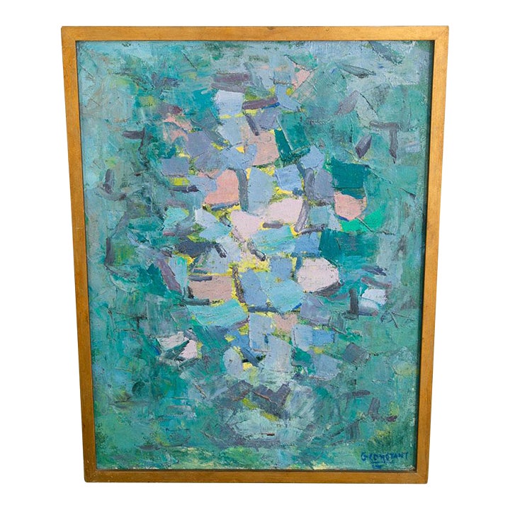 Mid Century Modern Oil Painting George Constant Art Abstract Original ...