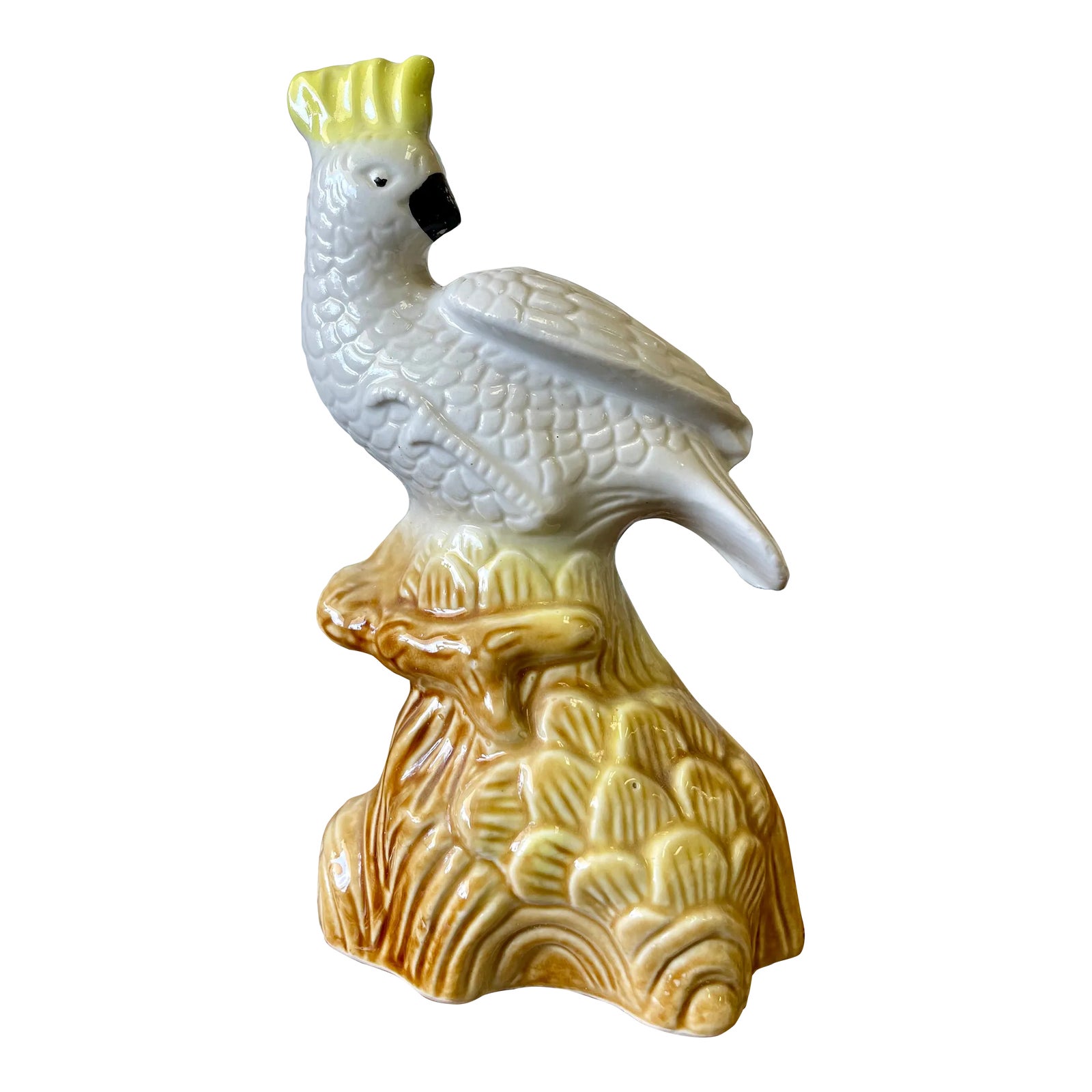 Mid 20th Century Cockatoo Figurine | Chairish