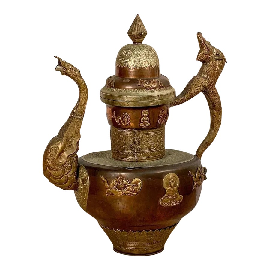 Circa 1970 Enormous Mongolian Tea Pot, a Gift to a Diplomat | Chairish