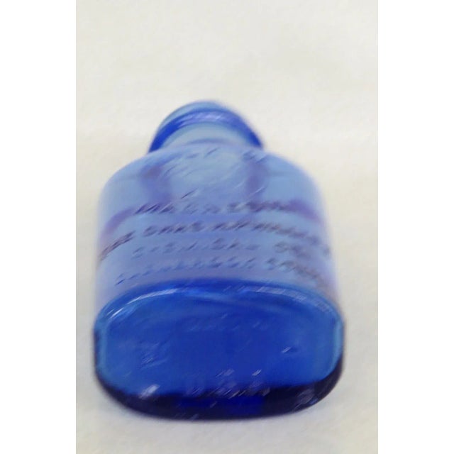 Chas H Phillips Chemical Co Milk of Magnesia Blue Glass Bottle | Chairish