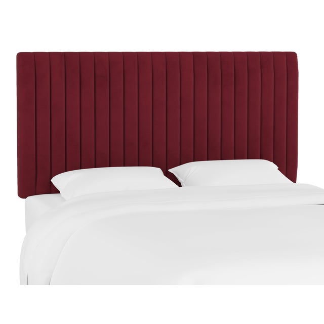 Queen Headboard, Velvet Berry | Chairish
