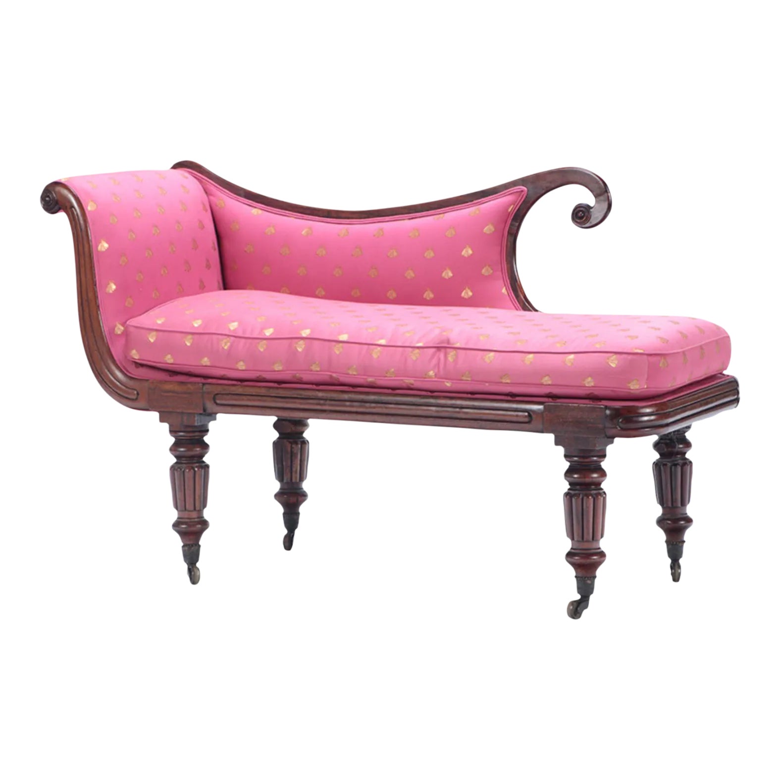 A Diminutive English William IV Recamier With Recent Fabric. Circa 1830 ...