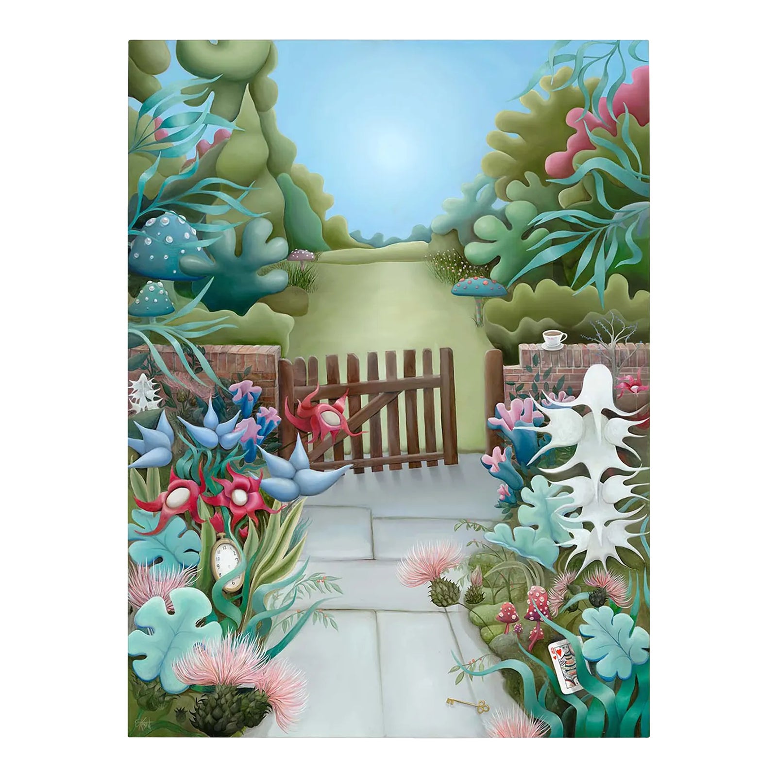 "Garden in Wonderland" Original by Emma Knight From the Alice in ...