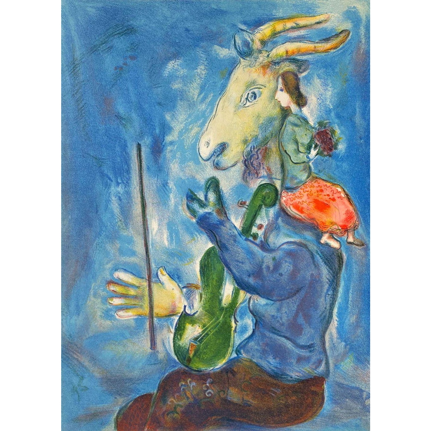 1938 Mourlot After Marc Chagall Spring Lithograph Chairish