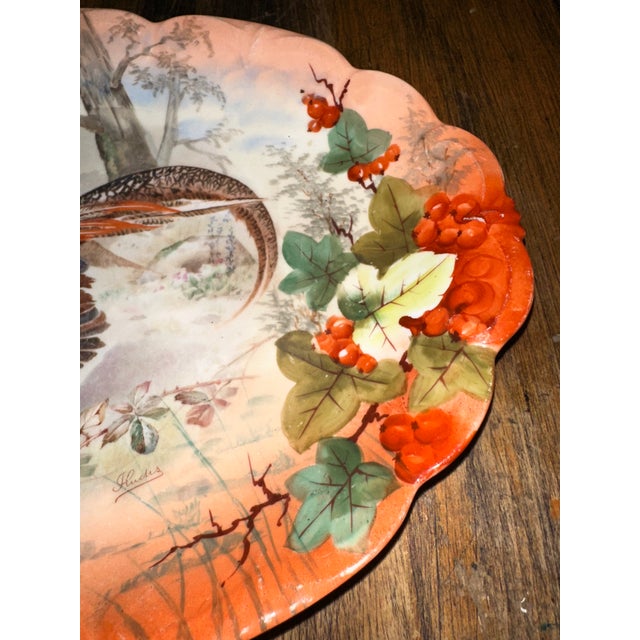 Antique Vienna Austria Porcelain Ph Leonard Phesant Platter, Circa ...