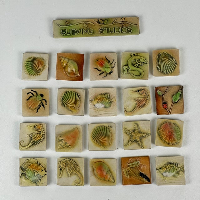 Set of 17 Natalie Surving Studios Sea Creatures Design Architectural ...