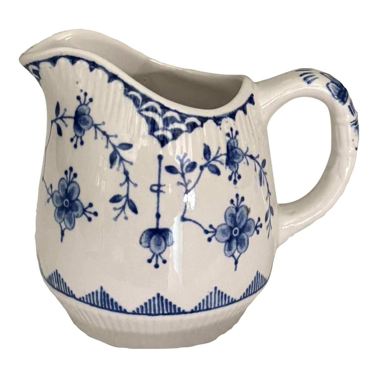 Mid 20th Century Denmark Blue Creamer by Furnival | Chairish