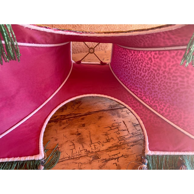 Large Single Penny Long Couture Eiffel Tower Lamp Shade | Chairish