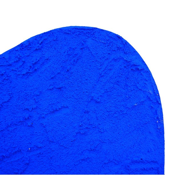 2022 "Headache" Contemporary Abstract Biomorphic Blue Textured ...