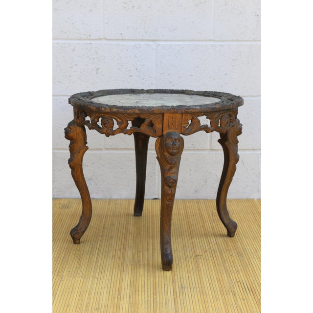 Vintage Pair of Metal Cherub Angel Side/End Table With | Chairish