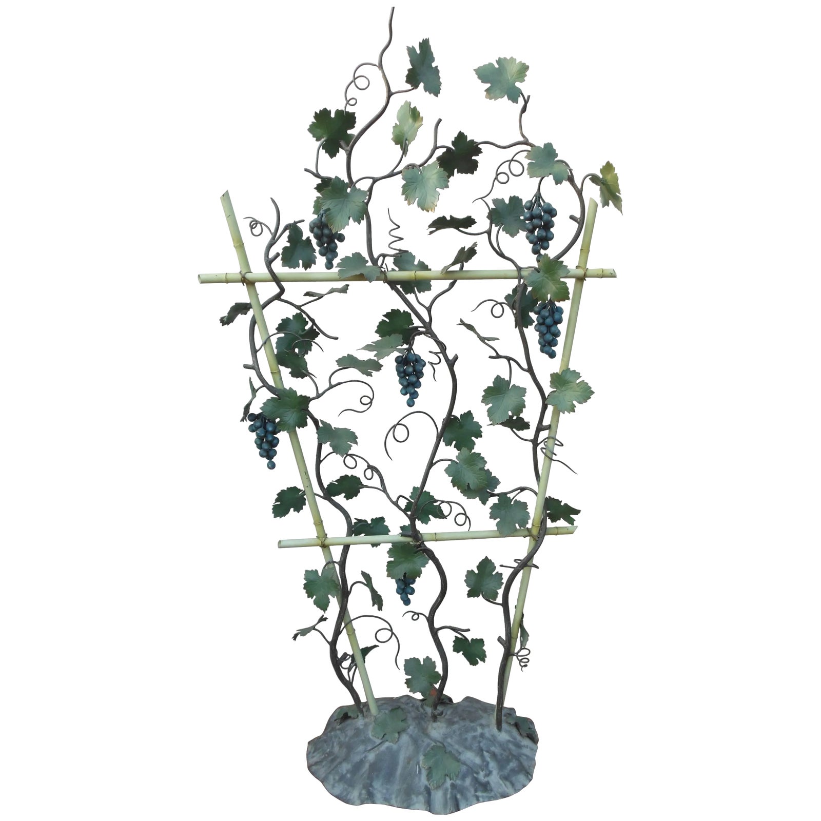 Vintage Italian Tole Grape Tree | Chairish