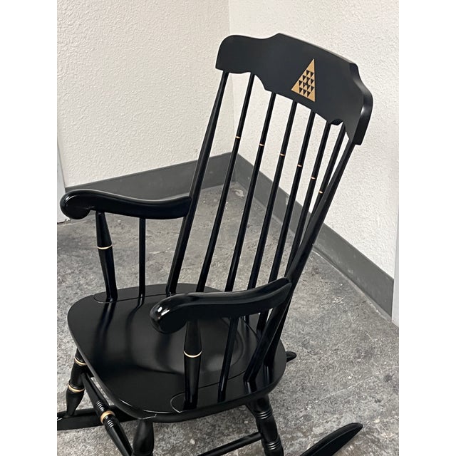 Standard Chair of Gardner the Classic Ypo Black Rocking Chair | Chairish
