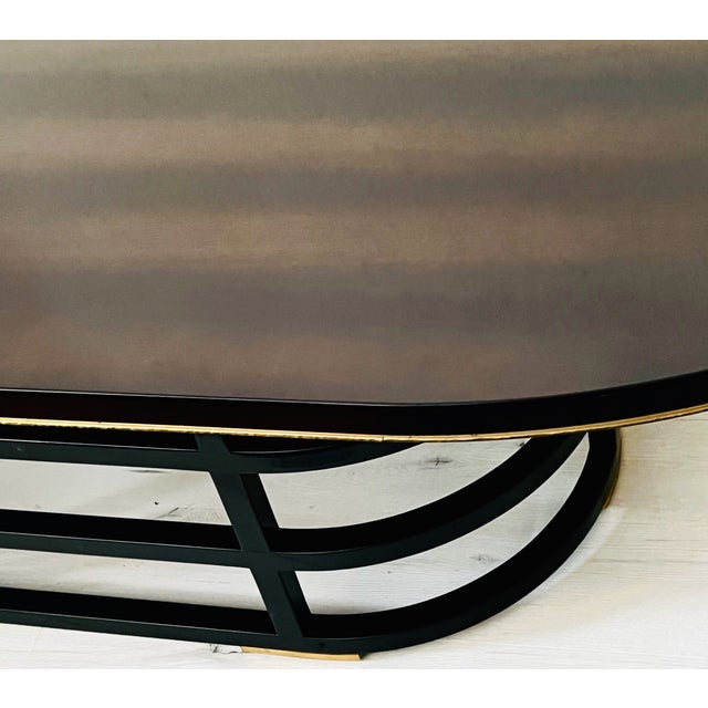 8ft Koa Wood Oval Race Track Dining Table by Cameron | Chairish