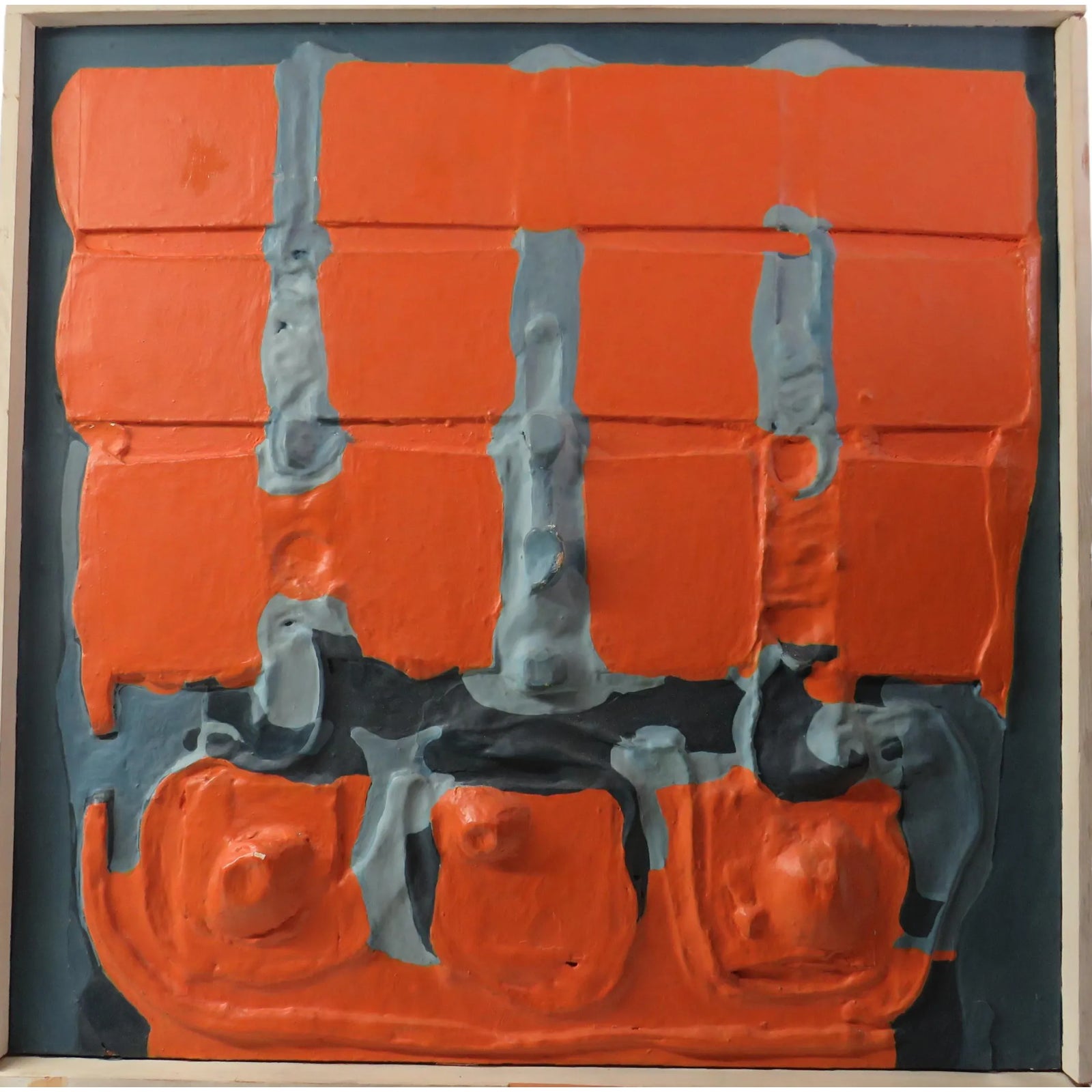 Ursula Stock, Sculptural Painting, 1967, Wood & Plaster | Chairish