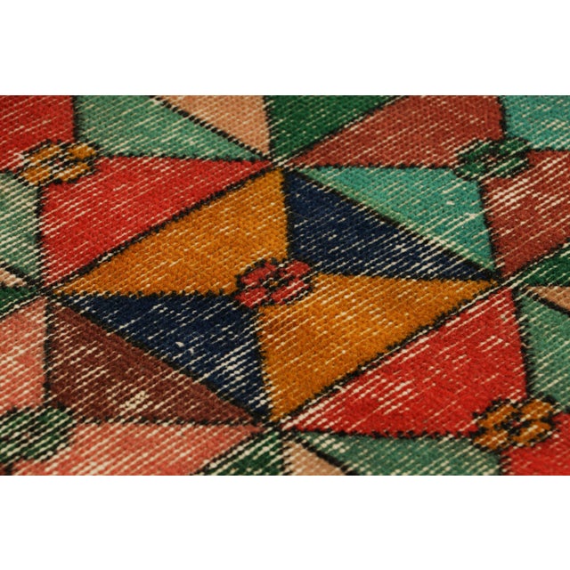Vintage Zeki Müren Rug With Polychromatic Geometric Patterns, From Rug ...