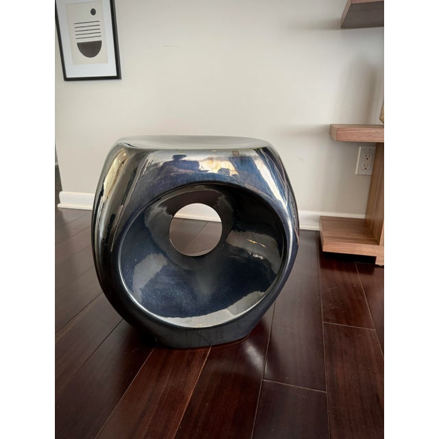 Indoor Outdoor Modern Organic Geometric Circle Duffy Optic Ceramic ...