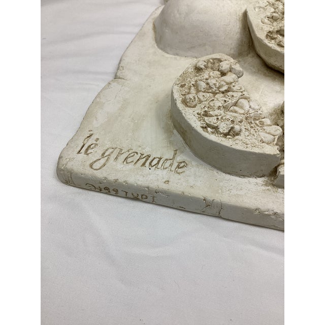 Vintage French Molded Plaster Fruit Plaques, Set of 6 | Chairish