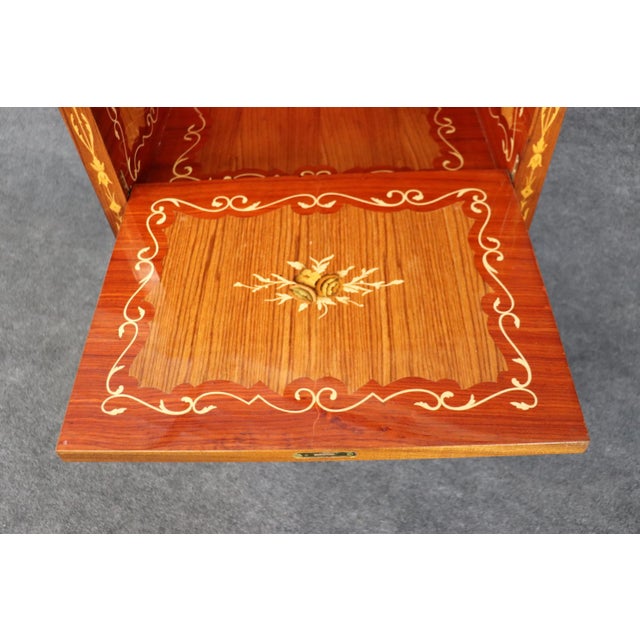 Italian Marquetry Dry Martinin Liquor Bar Cabinet Circa 1960 | Chairish