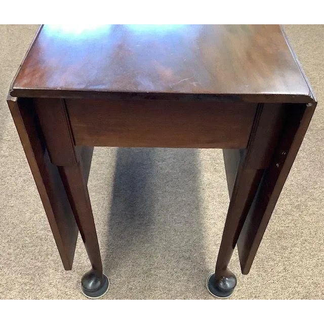 Antique 18th Century English Mahogany Queen Anne Swing Leg Drop Leaf ...