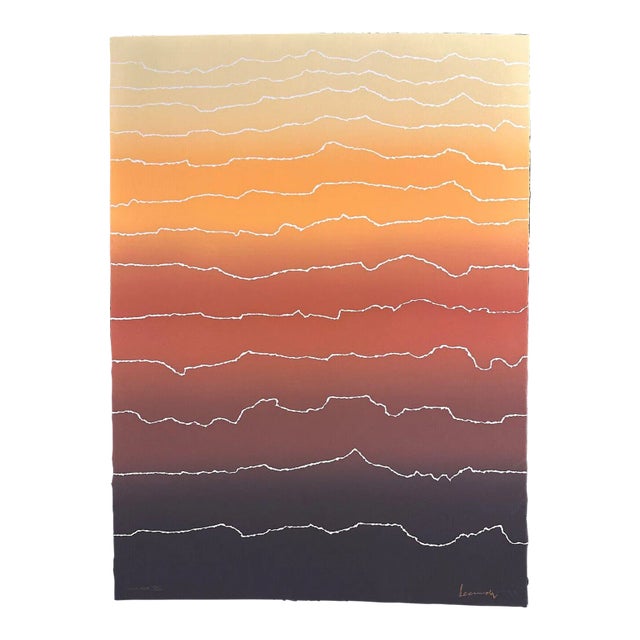 1980s Arthur Secunda High Rise Hand Signed Numbered Abstract Art | Chairish