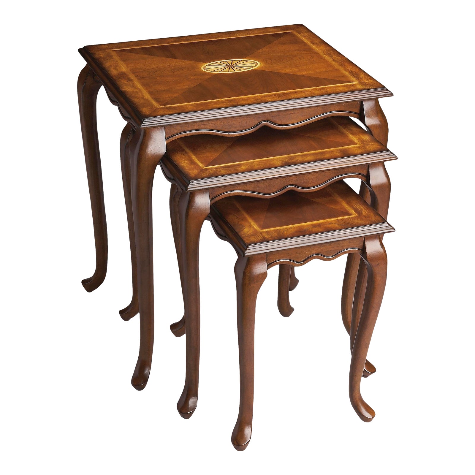 Thatcher Nest Tables, Medium Brown - Set of 3 | Chairish