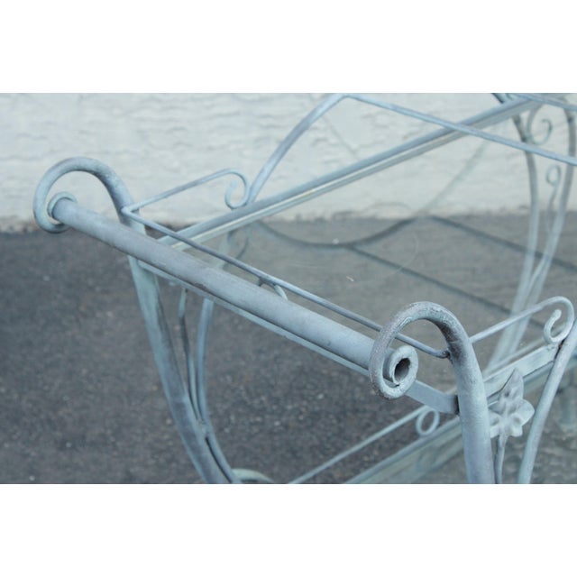 Salterini Vintage Wrought Iron 'Mt. Vernon' Garden Tea Cart | Chairish