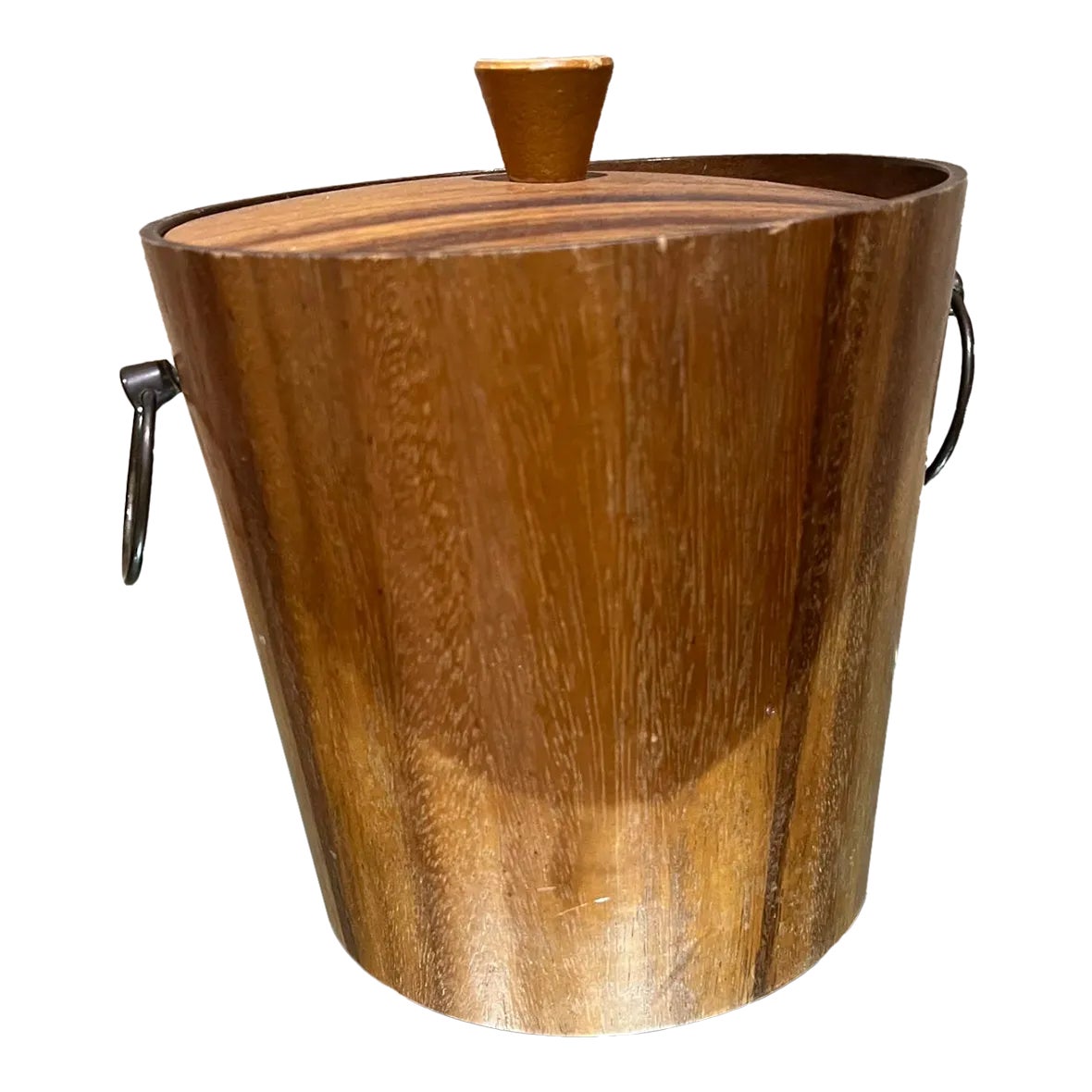 1960s Kmc Barware Teak Ice Bucket Japan | Chairish