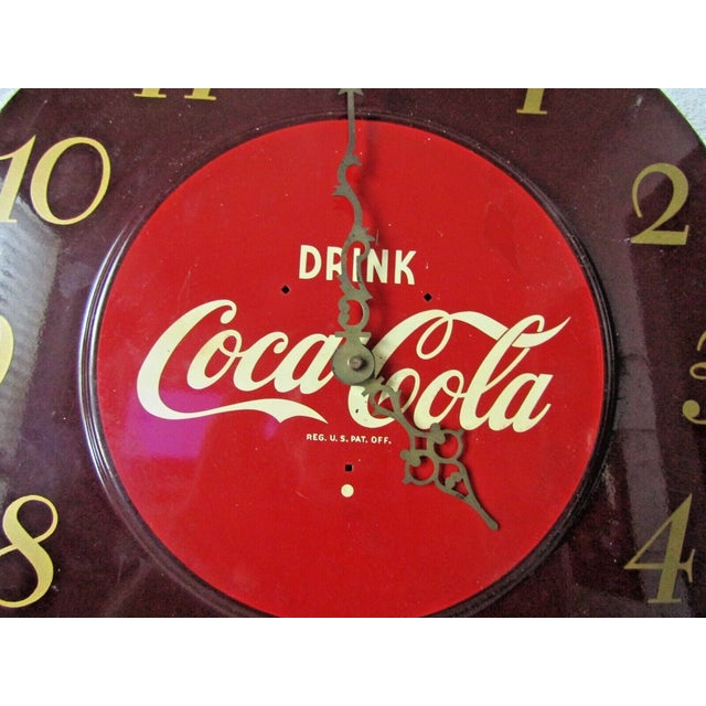 Coca Cola 1951 American Time Corp Ac-400 Quartz Battery Wall Clock ...