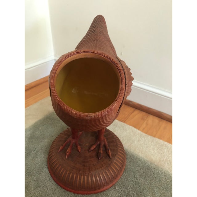 Chinese Wicker Chicken Container, Mid-Century. | Chairish