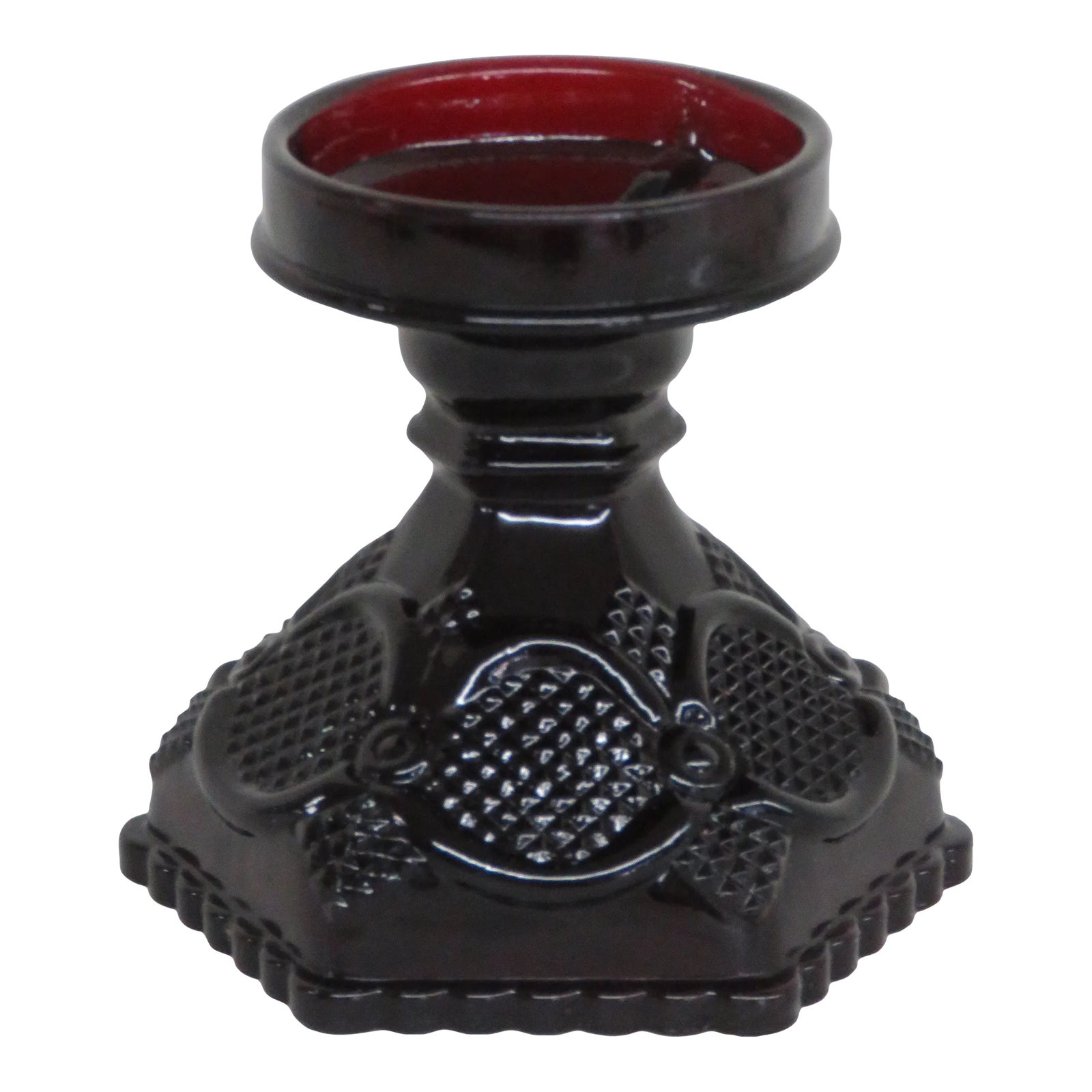 Avon Cape Cod Collection Ruby Red Candle Holder 4201b | Chairish