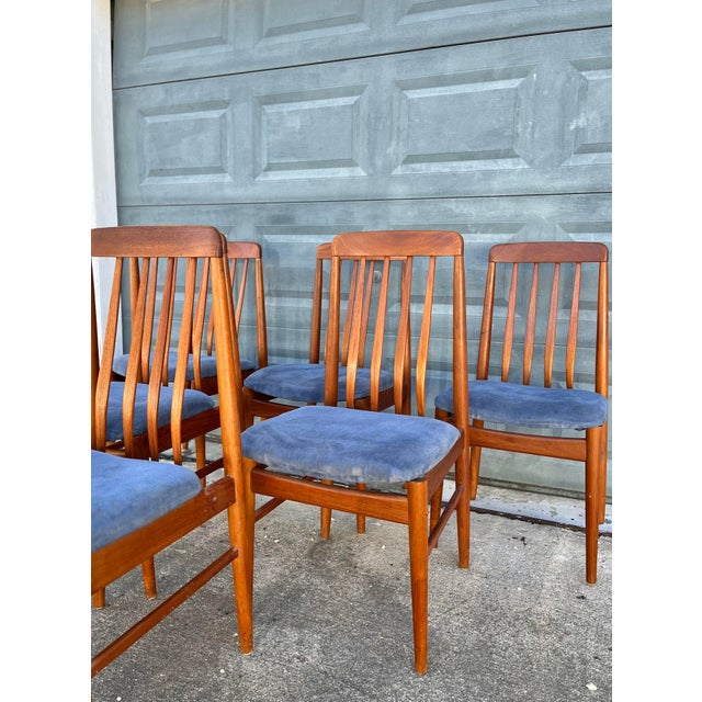 Set of Six Mid Century Modern Dining Chairs by Benny Linden | Chairish