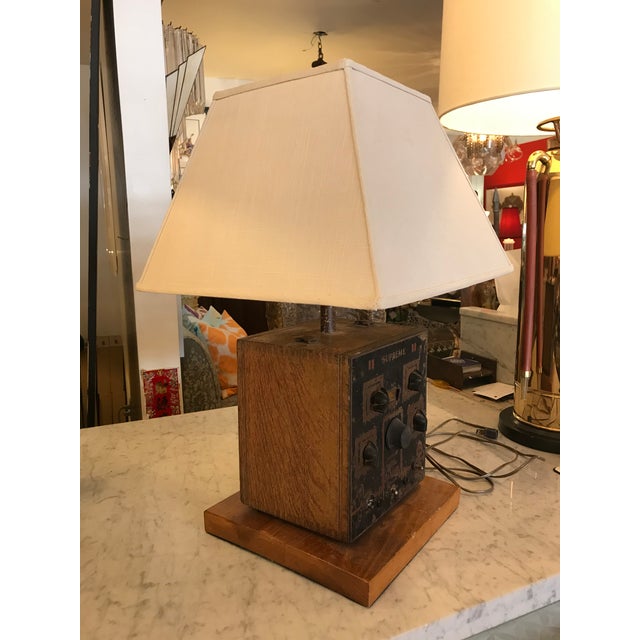 Vintage Transistor Radio Repurposed Into Tabletop/ Desktop Lamp | Chairish