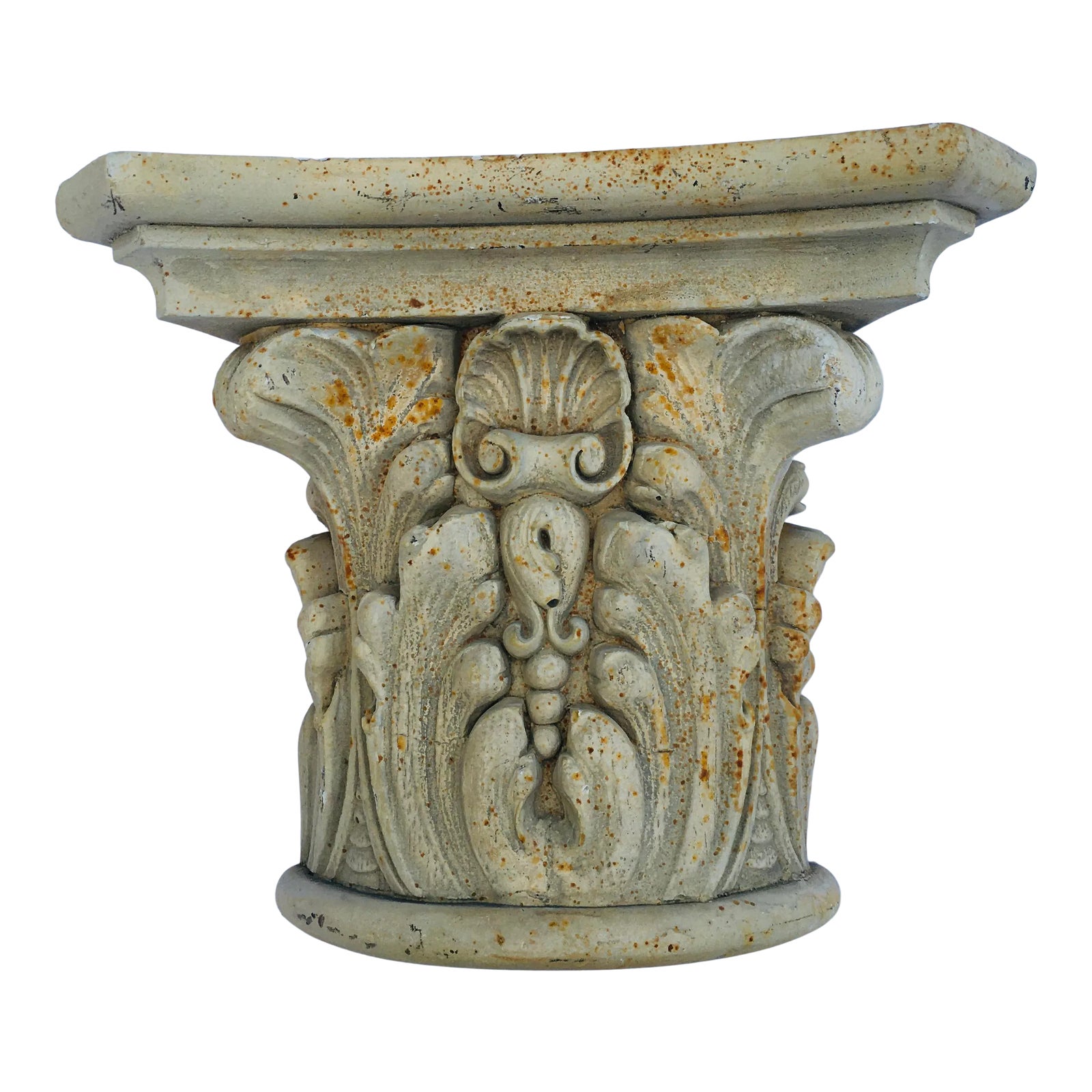 1980s Corinthian Style Capital Wall Bracket | Chairish