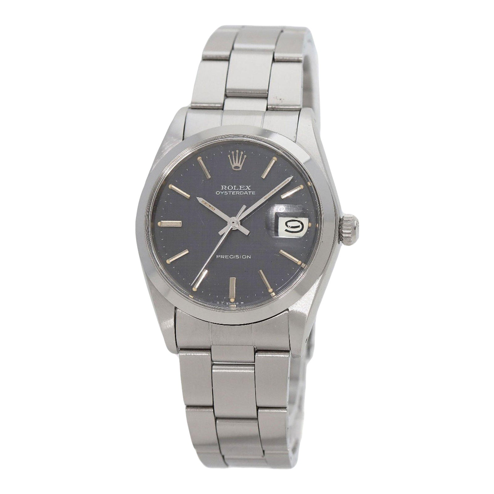 Rolex 6694 Oysterdate Mosaic 1968 Watch Stainless Steel/Ss Men's | Chairish
