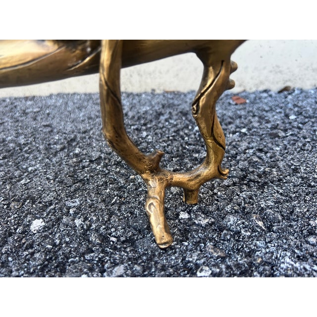 Mid 20th Century Wrought Iron Birds on Branch Sculpture | Chairish