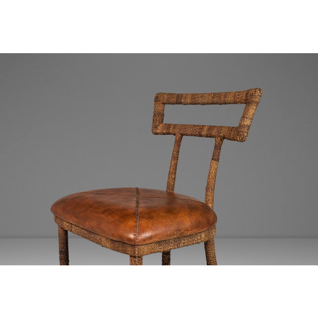 Set of 4 Modern Campaign Bar Stools Attributed to Maitland-Smith, 1980s ...