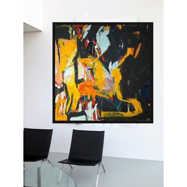 Abstract Expressionist Original Oil Painting by Rebecca Dvorak – Red ...