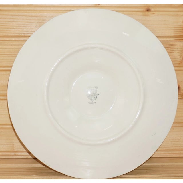 Vintage Longchamp France Majolica Oyster Plate | Chairish