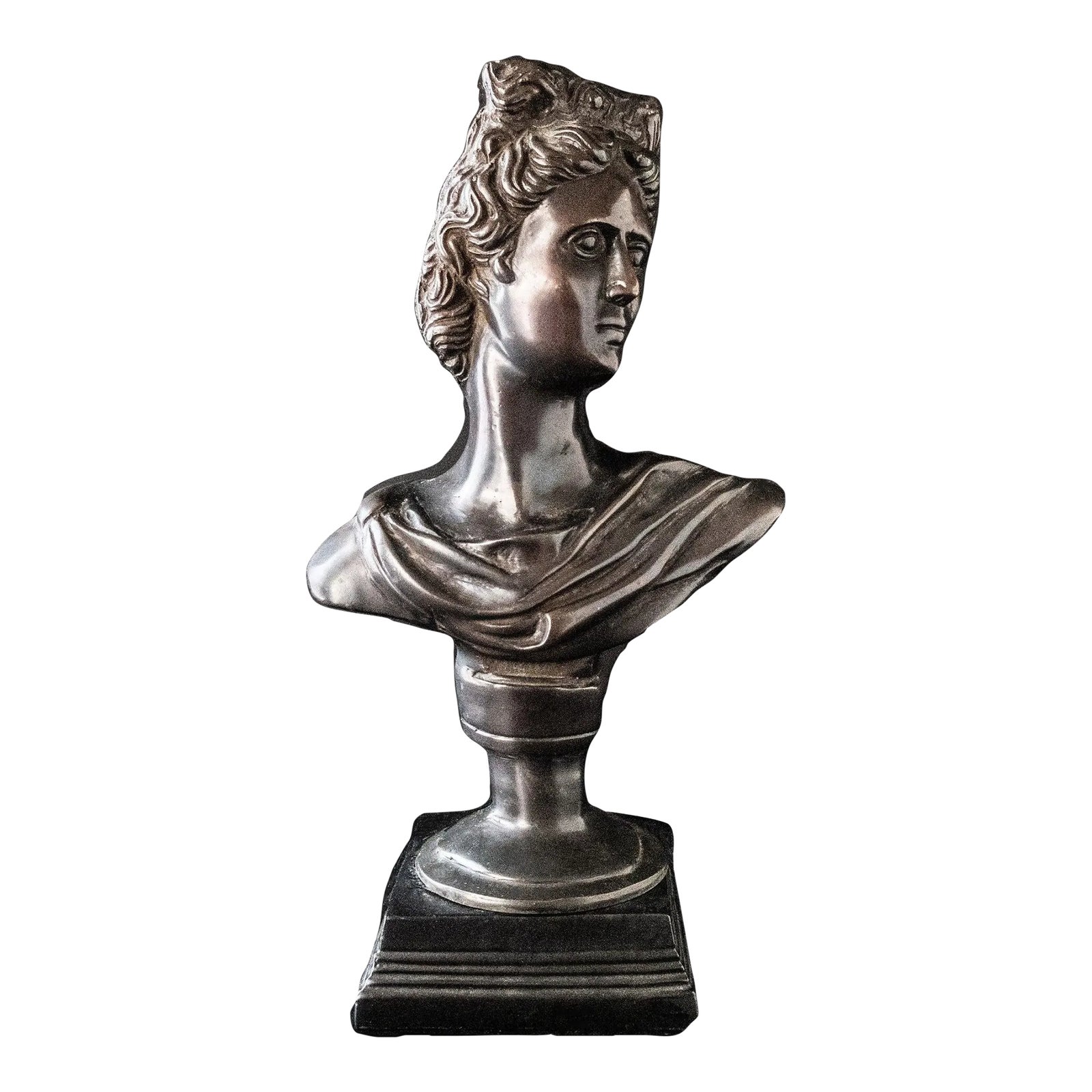 1990s Wildwood Bronze Bust Greek Goddess Neoclassical Statue | Chairish