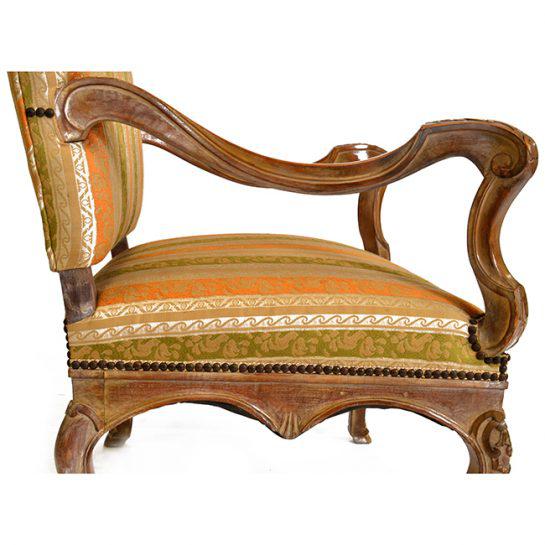 1900s Vintage French Louis XIV / Regency Style Arm Chairs With Hoof ...