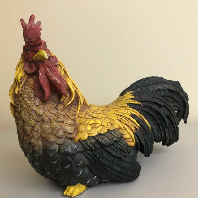 Vintage Rooster Figurine | Chairish