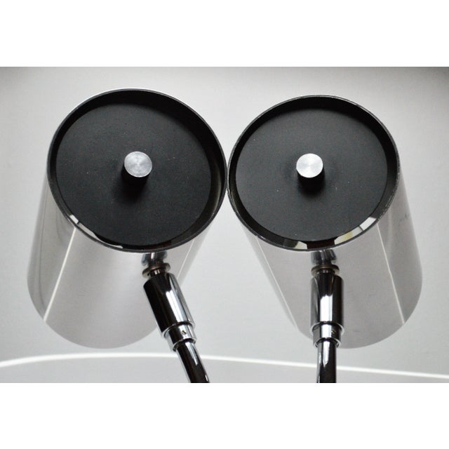 1960s Robert Sonneman Omi Koch & Lowy Double Headed Cannister Polished ...