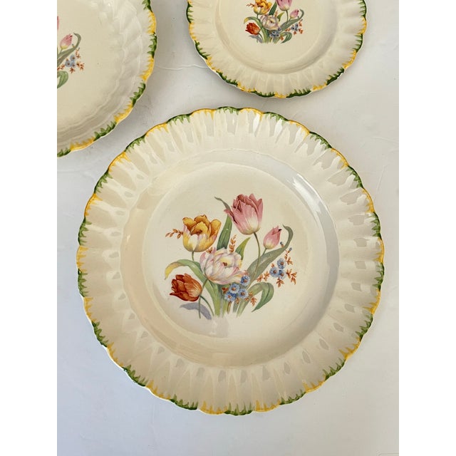 Limoges Floral Dishware - Set of 20 | Chairish